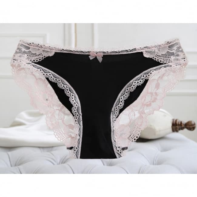 Luxury Cotton Crochet Lace Edge Panties | Lingerie Way